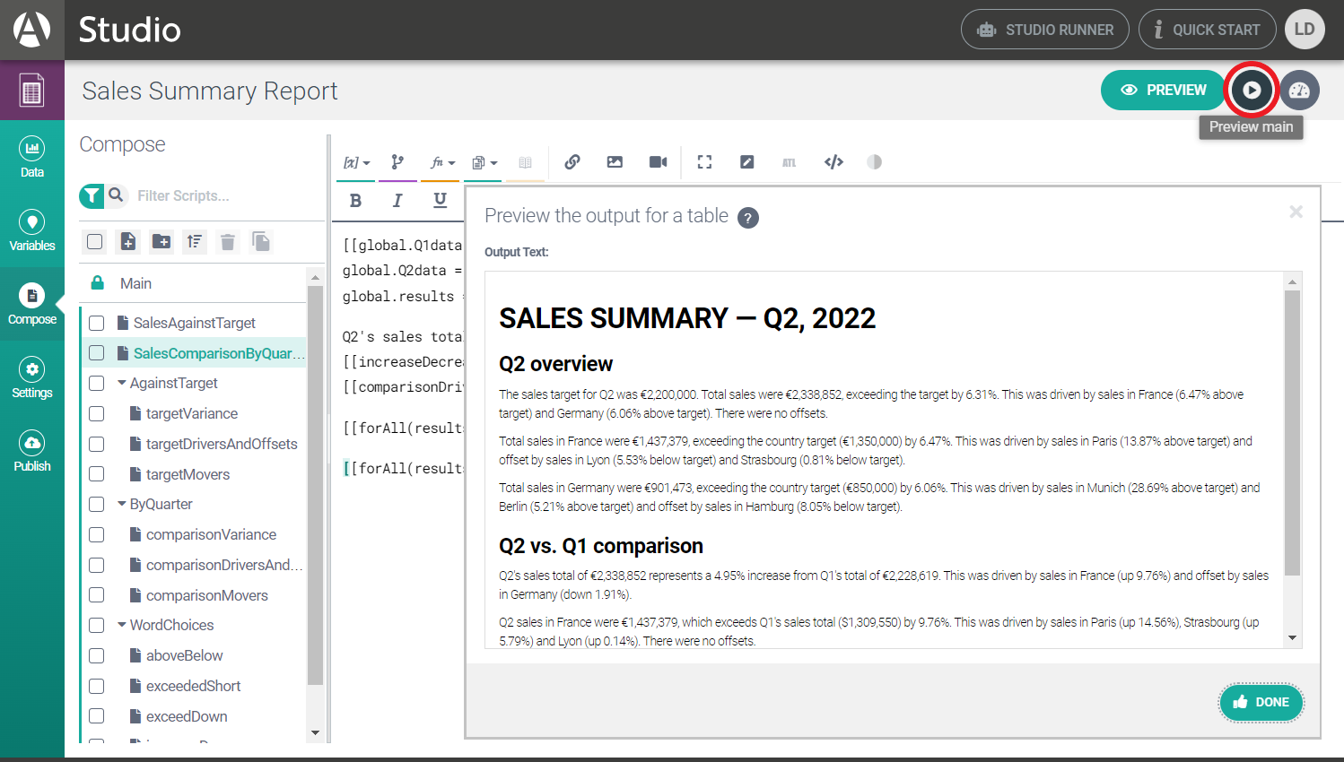 Studio 3.8: Accelerate your reporting workflow with expanded export ...